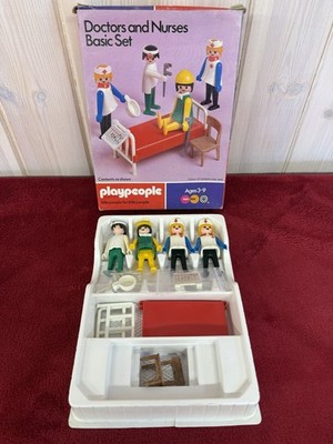 Playpeople System Vintage Playmobil 1741 Boxed Doctors & Nurses Basic ...