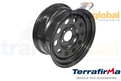 Black Modular 8x16 Steel Wheel for Land Rover Discovery 2 Terrafirma ...
