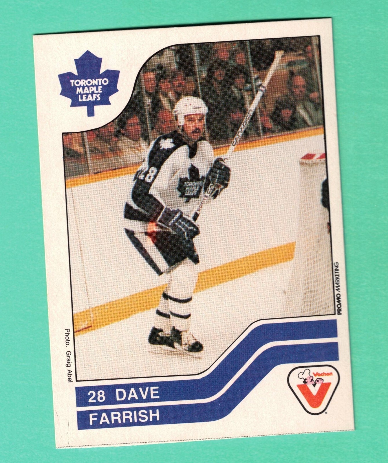 (1) DAVE FARRISH 1983-84 VACHON CAKE FOOD # 85 LEAFS EX-MT CARD (F2659 ...