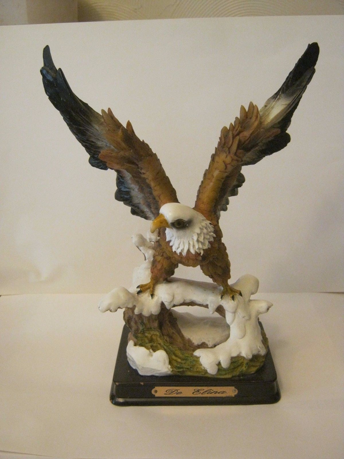 Eagle Figurine, De Elina Collection by Turtle King, Resin, 10" Tall ...