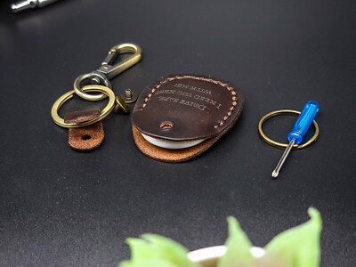 Personalized Leather Airtag Holder, Custom Air tag Case, Keychain ...