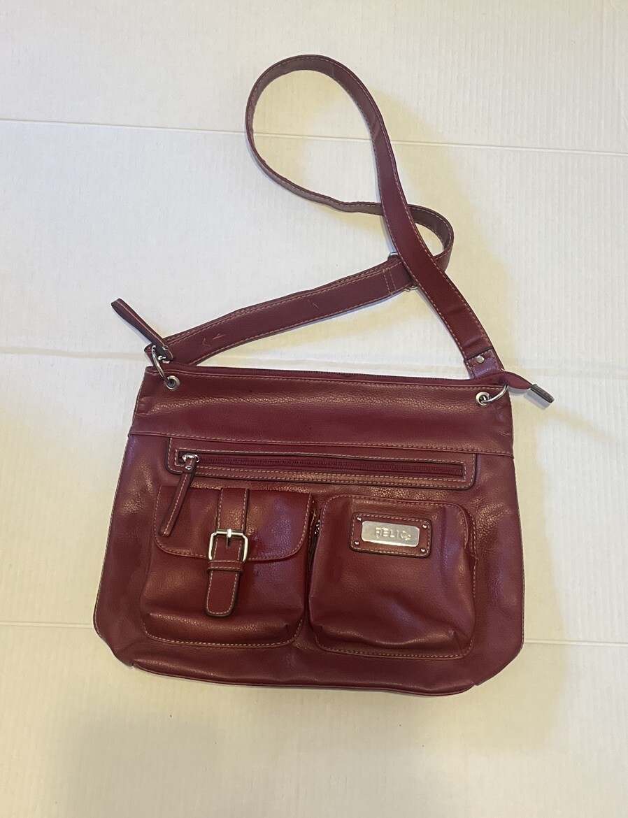 Fossil Relic Women's Deep Red Purse/Handbag | eBay