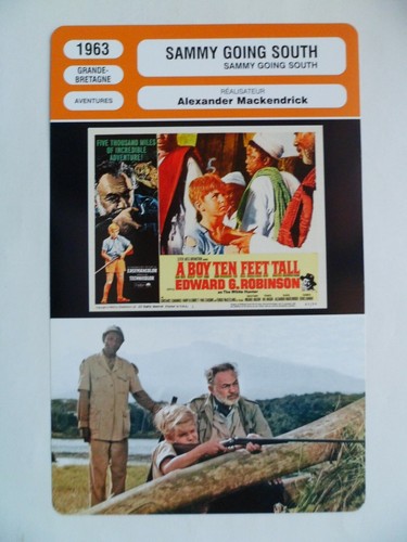 CARTE FICHE CINEMA 1963 SAMMY GOING SOUTH Edward G.Robinson Fergus ...