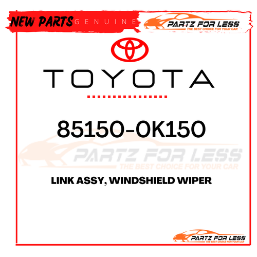 85150-0K150 TOYOTA GENUINE LINK ASSY, WINDSHIELD WIPER 851500K150 NEW ...