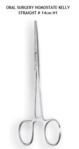 DENTAL INSTRUMENT ORAL SURGERY HOMOSTATE KELLY STRAIGHT # 14cm H1 ...