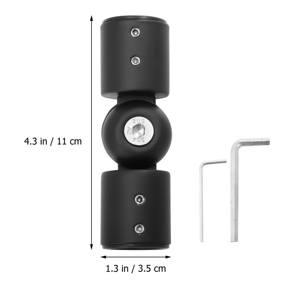 Corner Curtain Rod Connector Curtain Elbow Corner Rod Joint Curtain Rod ...