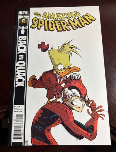 The Amazing Spider-Man: Back In Quack Skottie Young Cover Marvel Comics ...