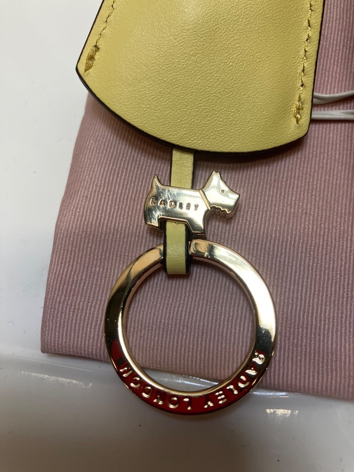 Radley London Postcards Edition Leather Crossbody Bag Yellow/Blue | eBay