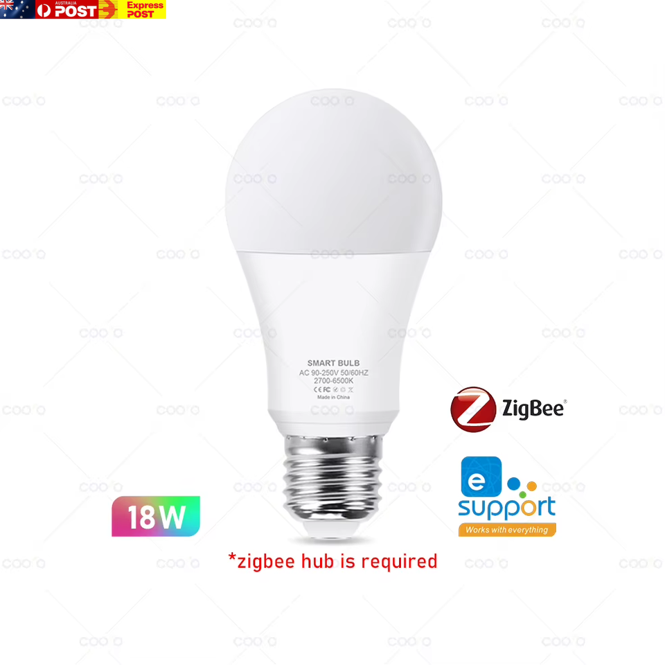 Smart Wifi Zigbee LED Light Bulb Dimmable E27 E14 GU10 RGBCW 3000-6000K ...