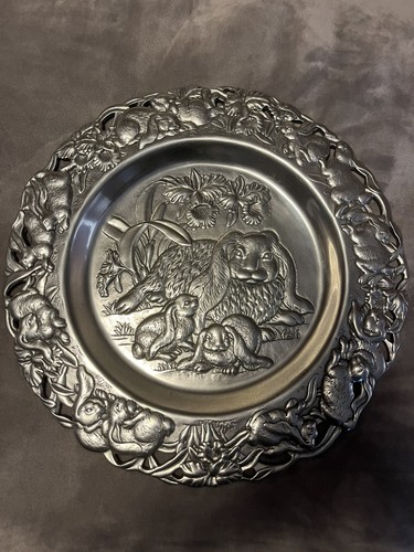 ARTHUR COURT Large Bunny Rabbit Round Serving Platter | eBay