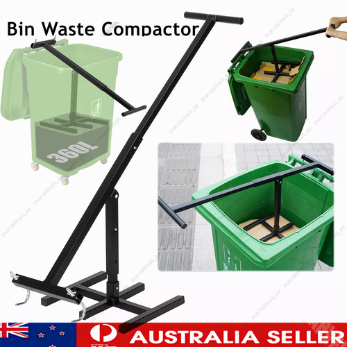 Durable Steel Manual Wheelie Bin Trash Compactor Restaurant Hotel ...