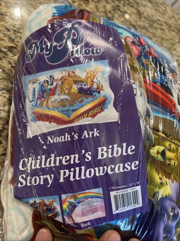 New Sealed My Pillow Child’s Noah’s Ark 12 X 18” Pillow Case & Pillow ...