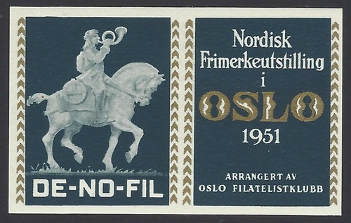Norway DE-NO-FIL 1951 vignette / label pair | eBay