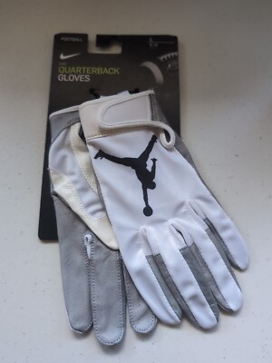 Nike Football Air Jordan Quarterback/Skill Gloves White/Black CV7987 ...