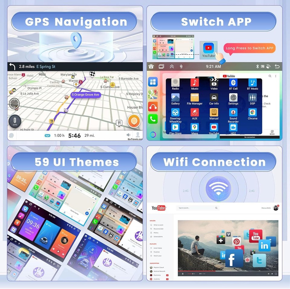 For 2008-2015 Scion XB Android 13 Apple Carplay 4+64GB Car Stereo Radio ...