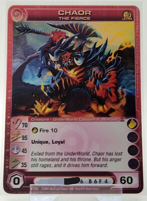 Chaotic TCG : Chaor The Fierce Forged Unity 1st Edition Ultra Rare ...