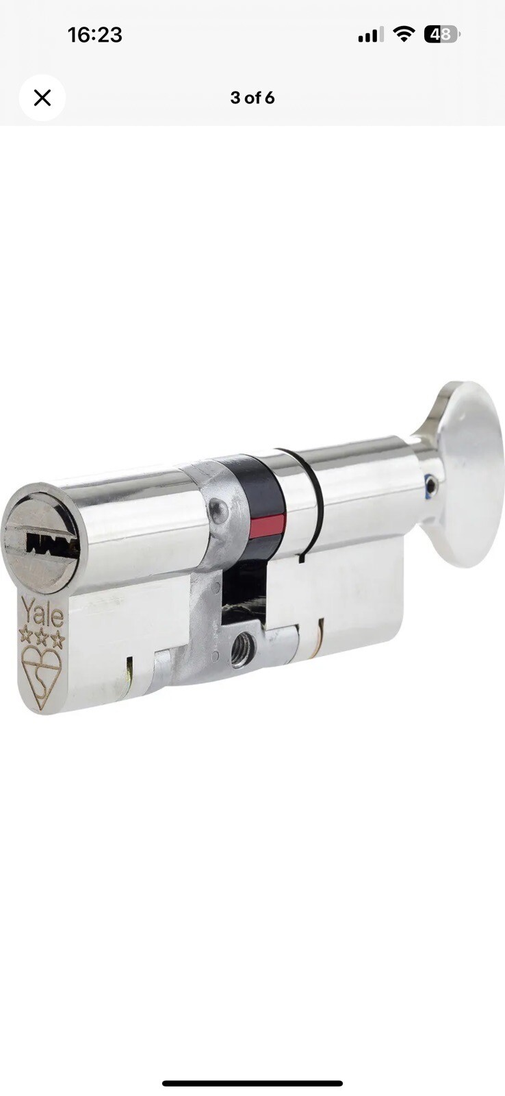 Yale Thumb Turn Euro Cylinder Door Lock AS Platinum TS007 3 Star | eBay UK