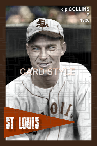 Rip Collins - 1930 St. Louis Browns - choose a style - colorized print ...