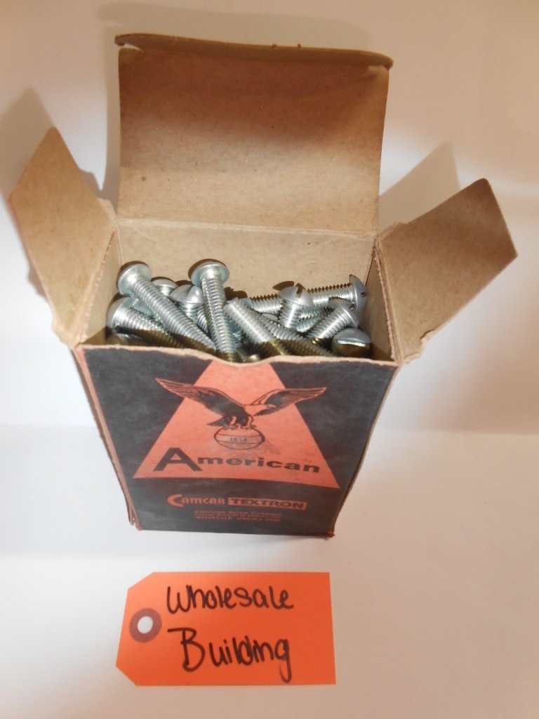 AMERICAN CAMCAR TEXTRON, SLOTTED MACHINE SCREWS, 1 3/4X5/16 - 18. BOX ...