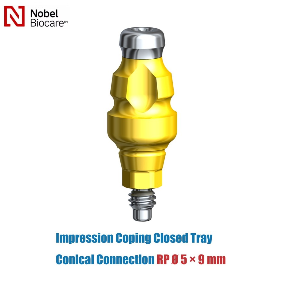 Dental Impression Coping Transfer Closed Tray Nobel Active NP/RP Ø3.6/5 ...