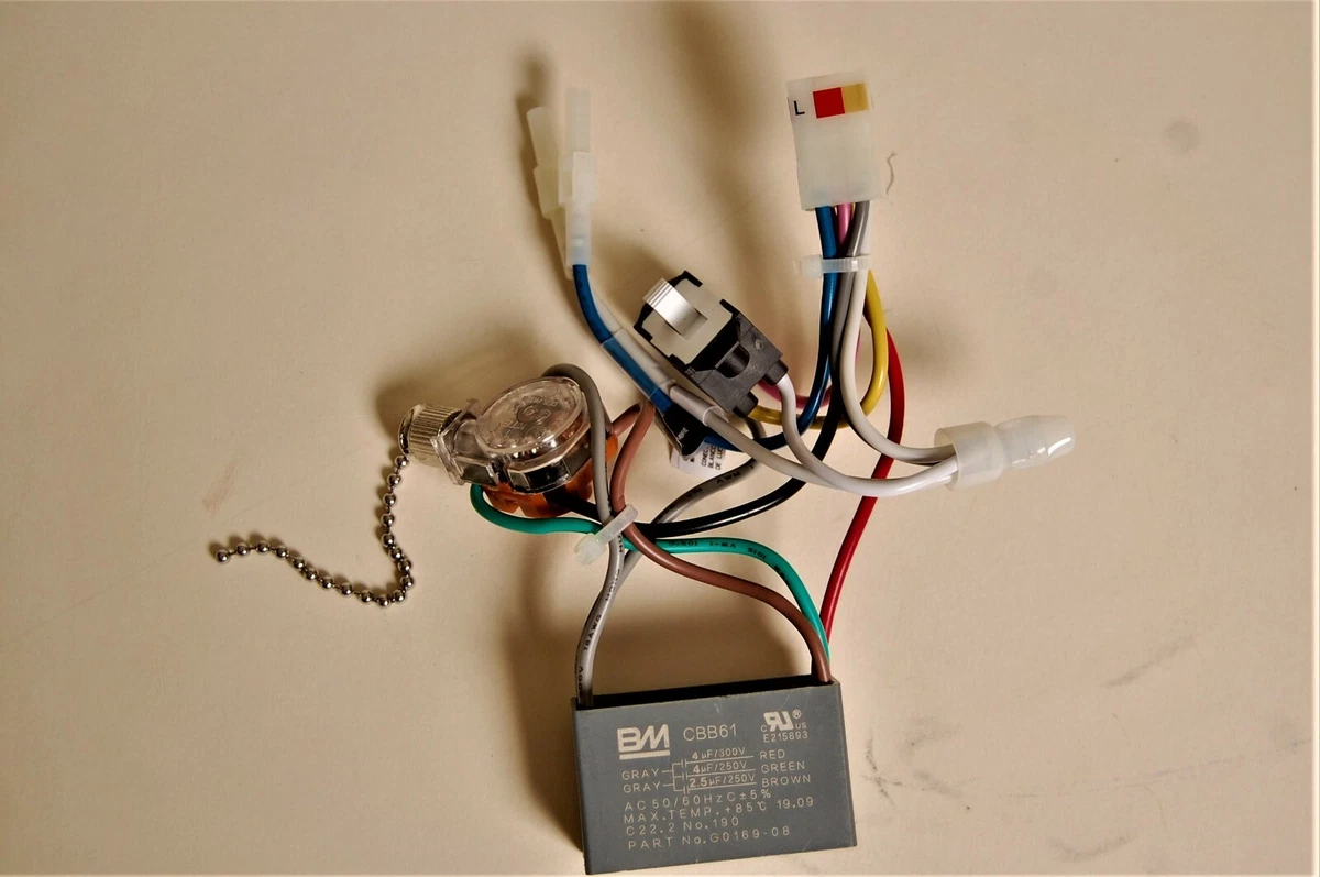 Hunter Ceiling Fan Wiring Diagram With Capacitor | Shelly Lighting