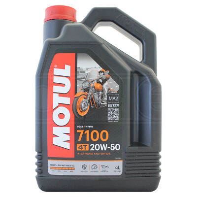 Motul 7100 4T 20w-50 20w50 Ester Synthetic Motorcycle Engine Oil - 4 Litres 4L | eBay