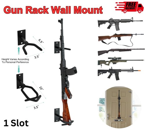 Gun Rifle Rack Wall Mount Firearm Shotgun Storage Holder Display ...