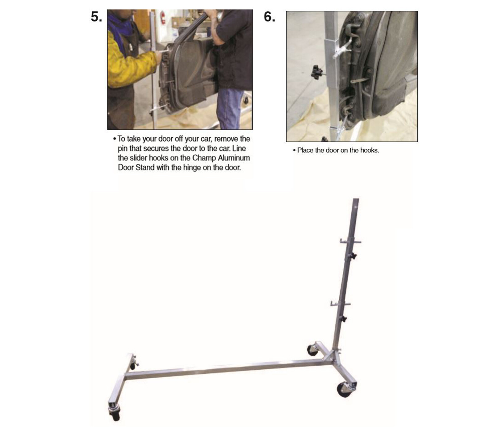 AUTO Body Shop Door Hanger Hanging Painting Stand Dolly Paint Booth