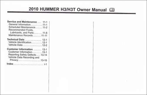 2010 Hummer H3 and H3T Owners Manual with Case and Extras Still NEW ...