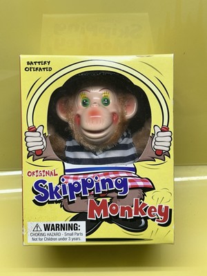 VTG New Toy Monkey Original Skipping Monkey Battery Operated 2003 ...