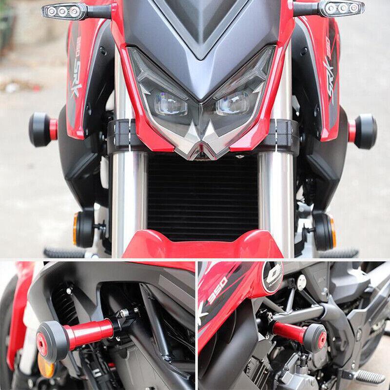 2PCS Universal Motorcycle Frame Slider Crash Protector Engine Guard Bar ...