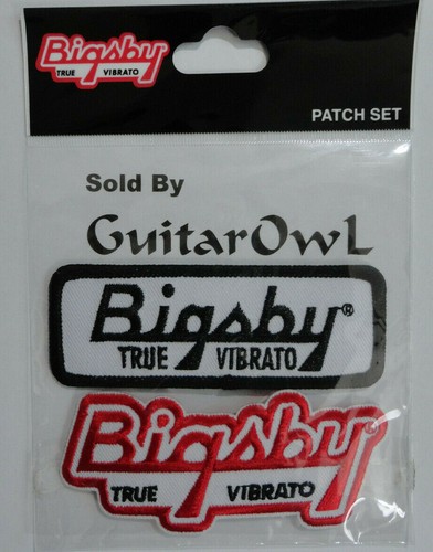 Gretsch Bigsby True Vibrato Iron on Embroidered Guitar Patches 2 PATCH ...