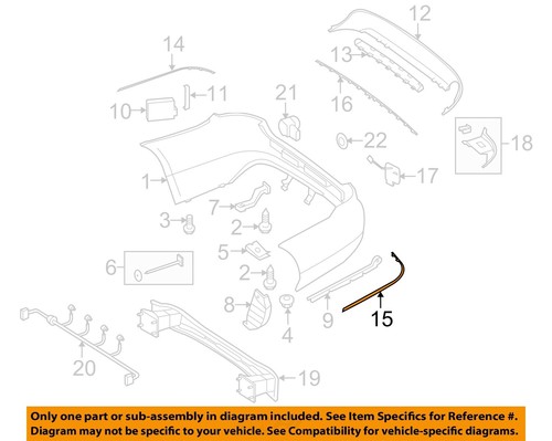 MERCEDES OEM 10-13 E350 Rear Bumper-Chrome Strip Left 2128852121 | eBay
