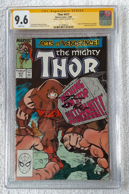 Thor #411 (Marvel, 12/89) CGC signature series 9.6 NM+ (1st New ...