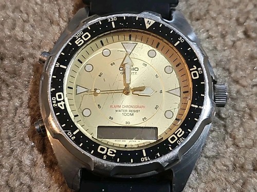 Vintage Casio Men's Watch AMW320D Ana-Digi Alarm Chronograph | eBay