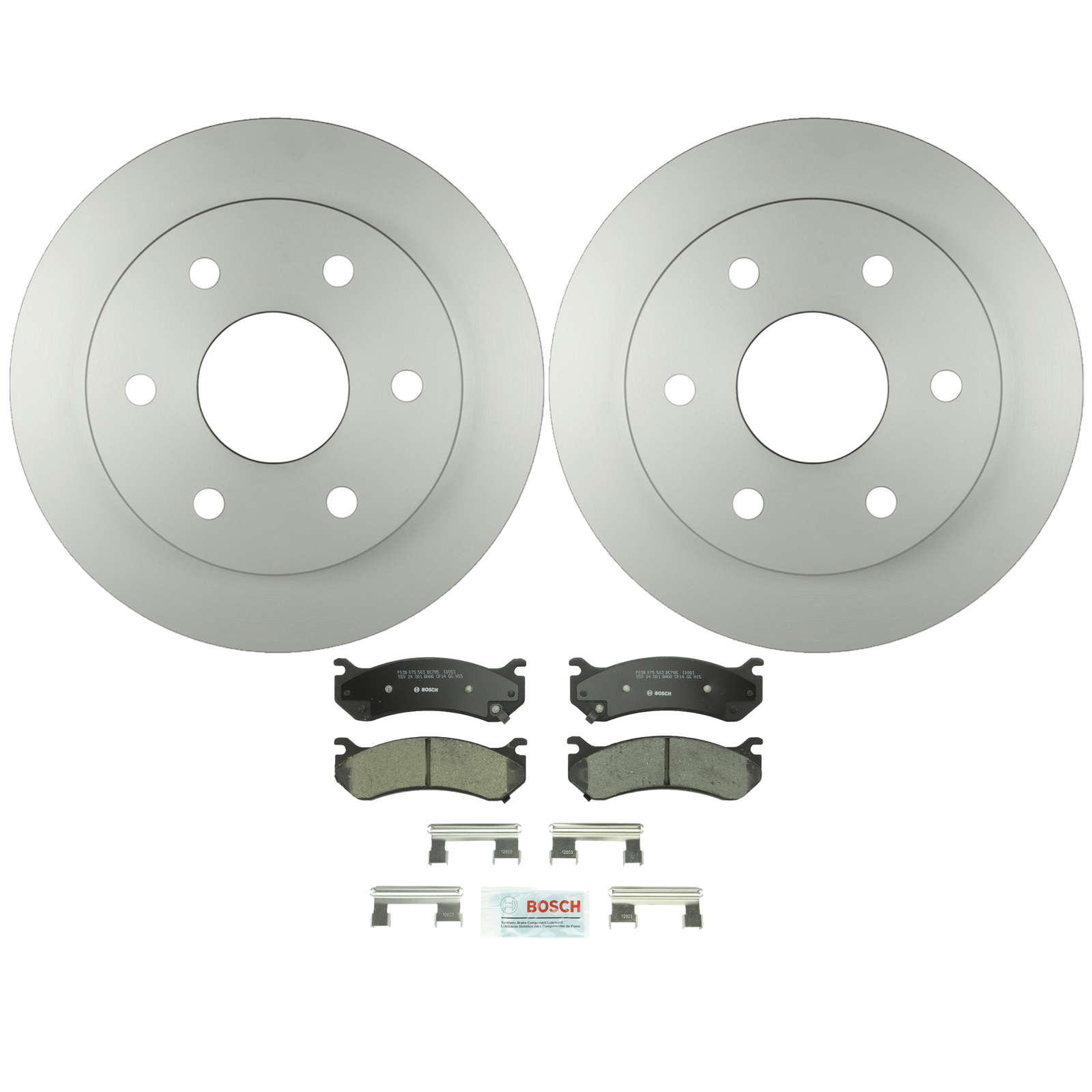 Bosch 2 Front Vented Rotor 294mm & Ceramic Disc Brake Pads Kit For ...