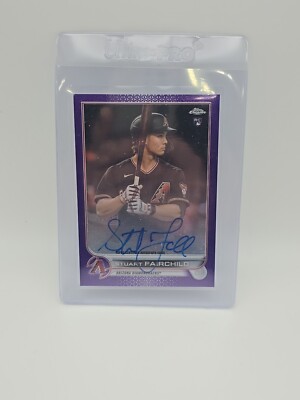 2022 Topps Chrome Rc Purple Auto /250 Stuart Fairchild Diamondbacks | eBay