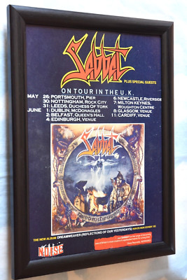 SABBAT band Framed A4 1989 dreamweaver ALBUM TOUR original promo ART ...