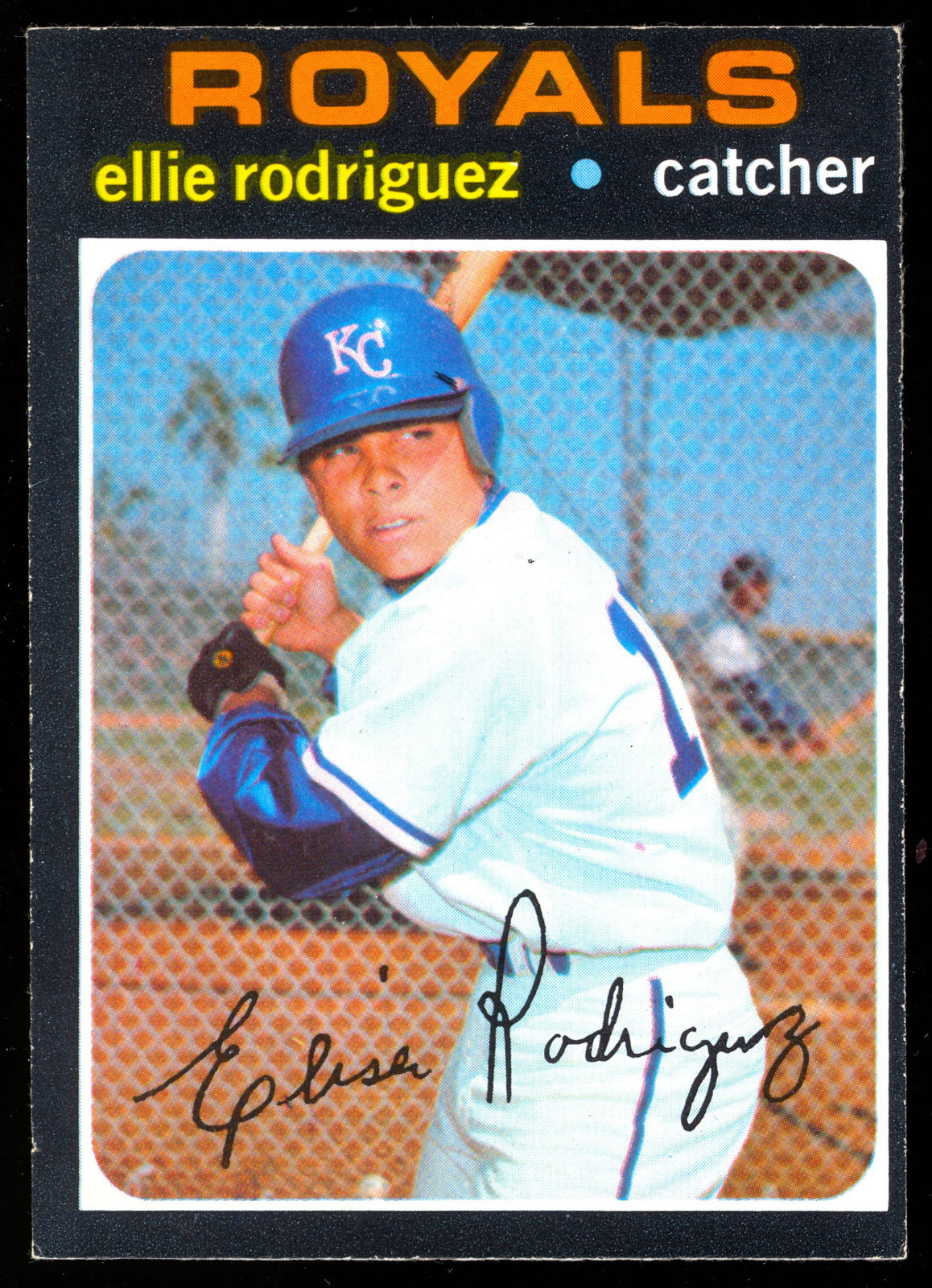 1971 TOPPS OPC O PEE CHEE BASEBALL #344 ELLIE RODRIGUEZ NM KANSAS CITY ...