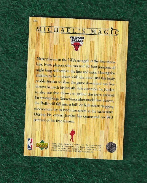 MICHAEL JORDAN NBA HOF - 1997-98 UD COLLECTOR'S CHOICE MICHAEL’S MAGIC CARD #389 | eBay