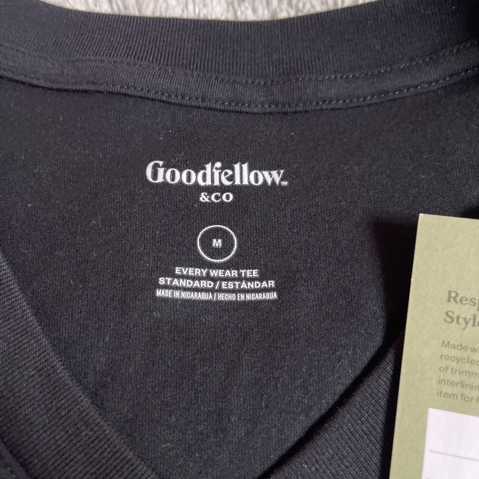 Goodfellow Men's V-Neck T-Shirt Black Size Medium, Every Wear Collection | eBay