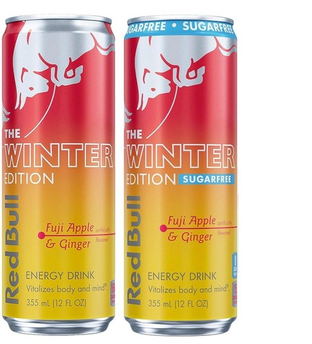 Red Bull Winter Edition 2025 Fuji Apple and Ginger 12oz (Pack of 12 ...