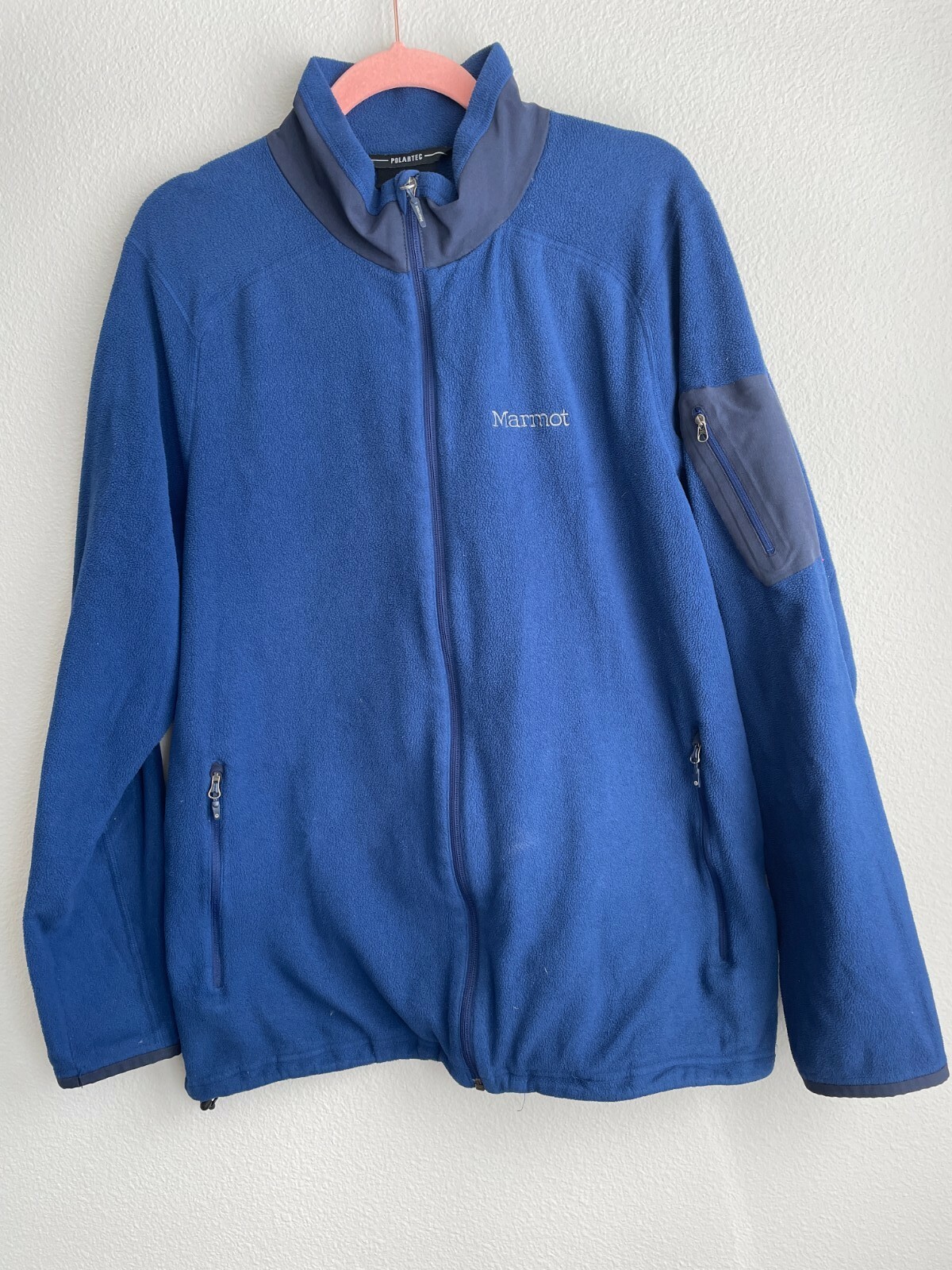 Marmot Fleece Jacket Full Zip Blue Men | eBay