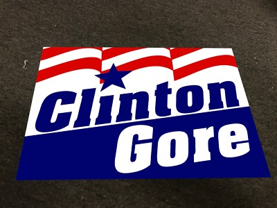 1992 Bill Clinton Al Gore President Election Campaign Poster Sign | eBay