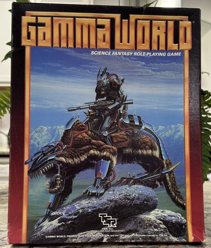 Gamma World Science Fantasy Role Playing Game Boxed Set 7010 TSR 1986 ...
