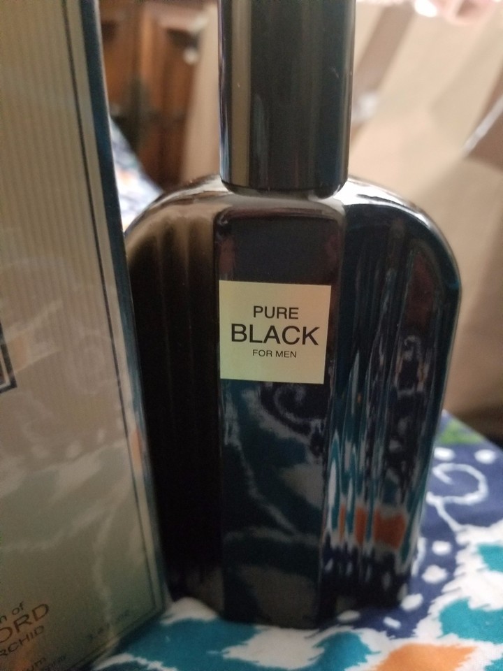 PURE BLACK COLOGNE for Men VERSION OF BLACK ORCHID 3.4 oz EDP Spray New ...
