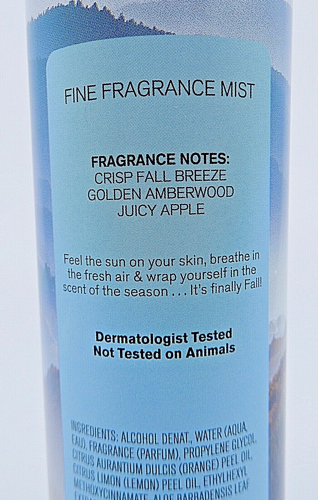 3 BATH & BODY WORKS CRISP MORNING AIR FINE FRAGRANCE BODY MIST SPRAY ...