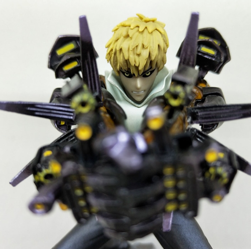 One Punch Man Genos Demon Cyborg Anime Decoration Statue Figure model ...