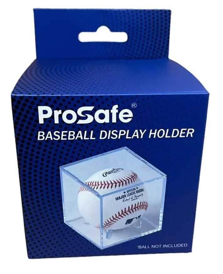12 PRO SAFE BASEBALL DISPLAY CASE BALL CUBES WITH CRADLE UV PROTECTION ...