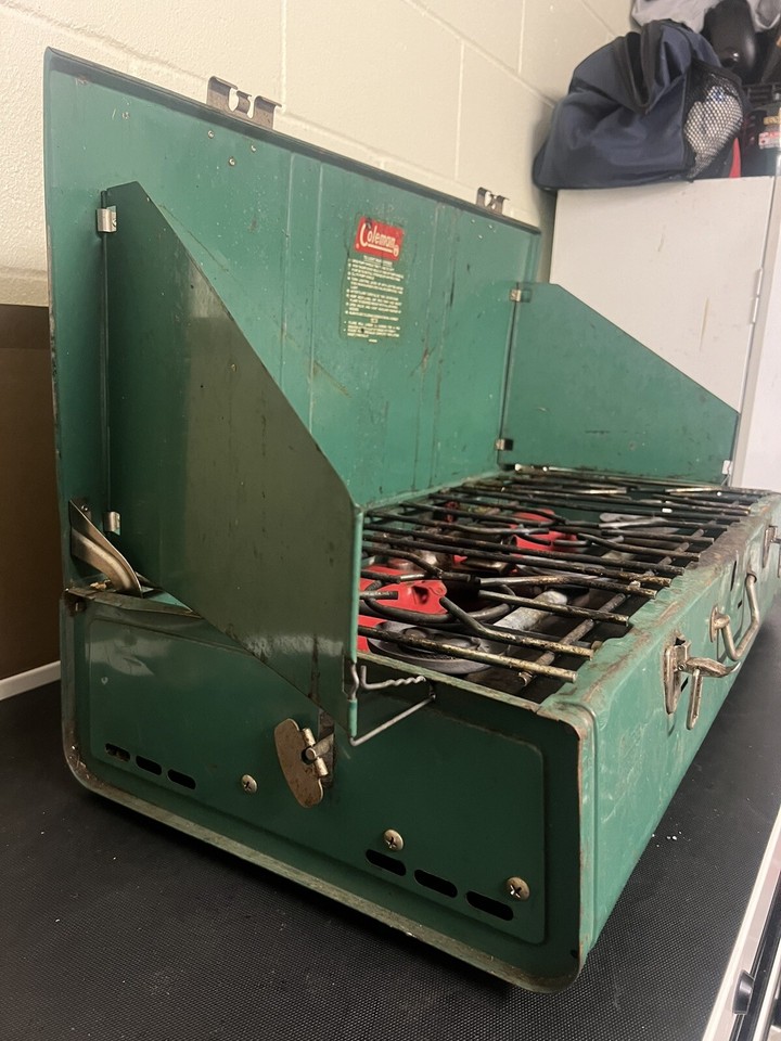 Vintage Retro Coleman 426D 3-Burner Camping Stove Made In USA Read | eBay